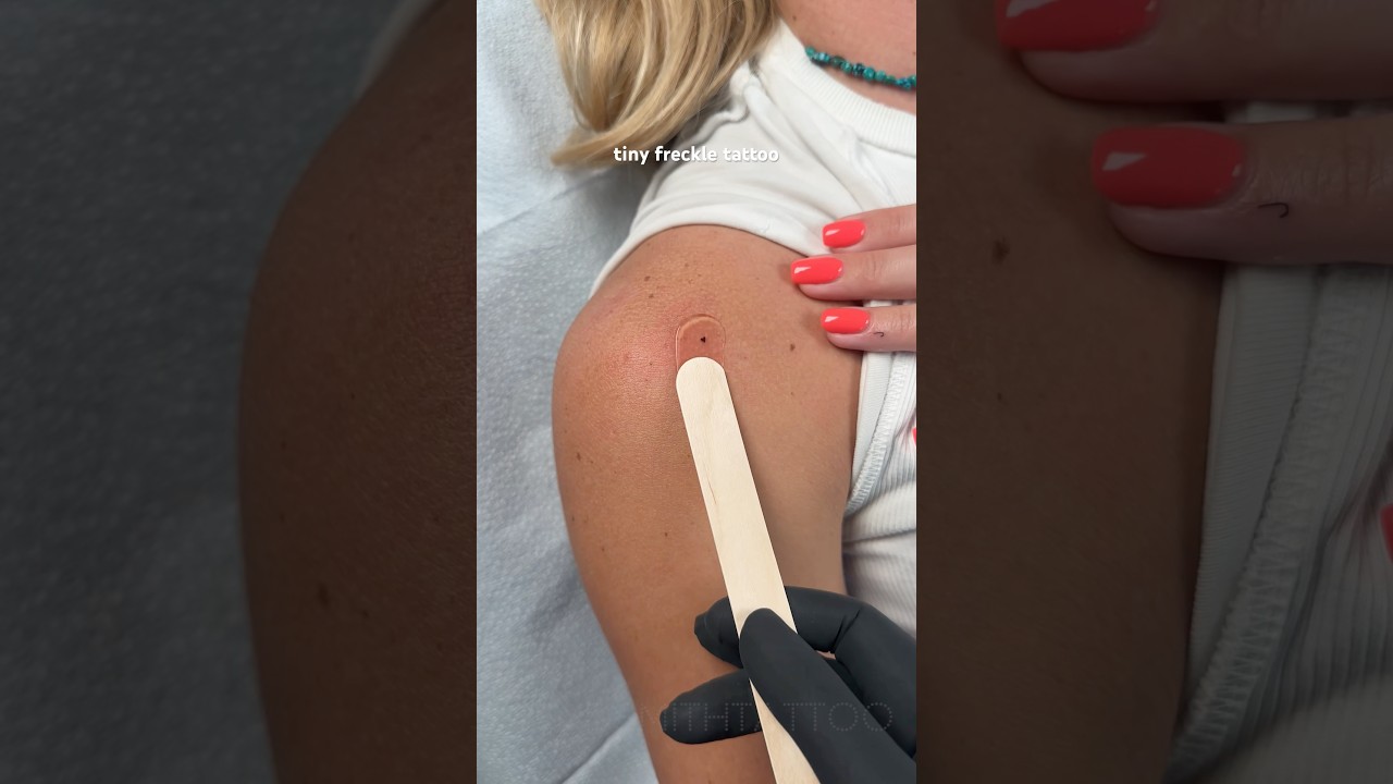 Tiny Heart Shaped Freckle Tattoos ♡