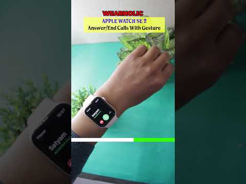 Apple Watch SE 2 - Answer & End Calls With Gesture βπ₯ #shorts #wearholic #applewatchse2