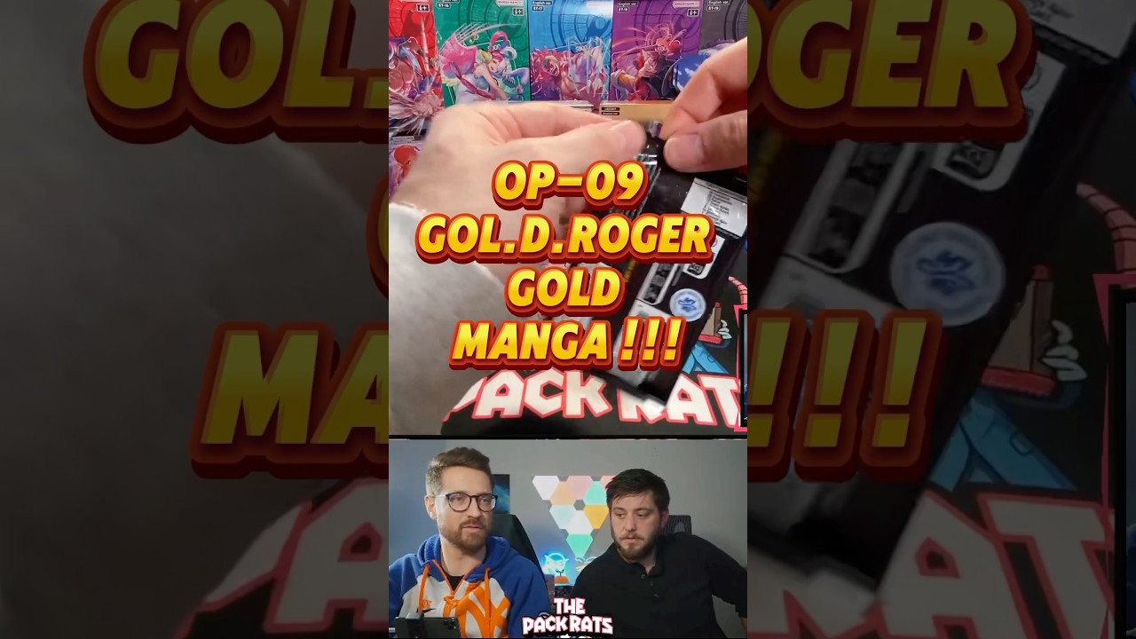 Gol.D.Roger Gold Manga Rare!!!! 🤯 #onepiececardgame #goldroger #manga