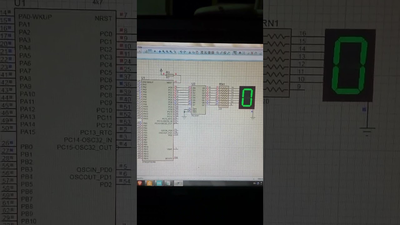 stm32f103r6 STM32CubeIDE seven segment dispay