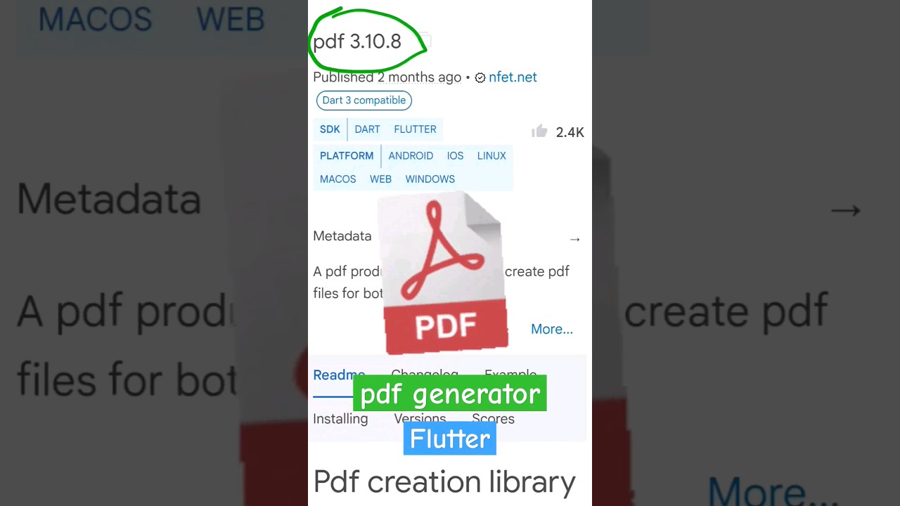 Generate pdf with Flutter 📄