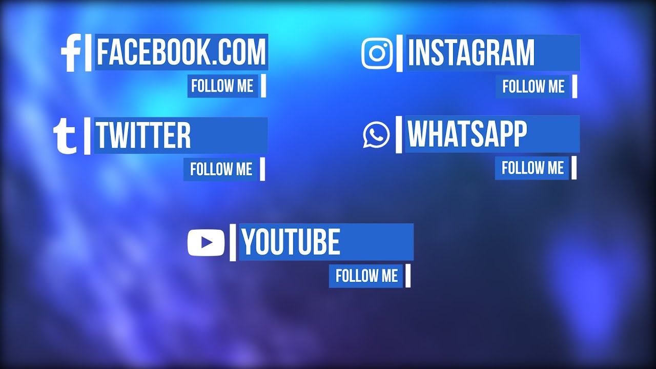 Non copyright Social Media animated Icons Full HD video