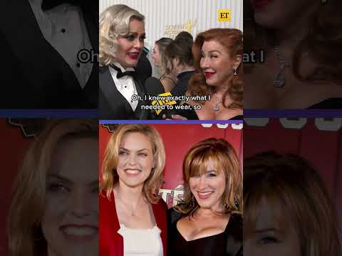 Elaine Hendrix is Lisa Ann Walter's "best looking date in a tux" at the #SAGAwards.