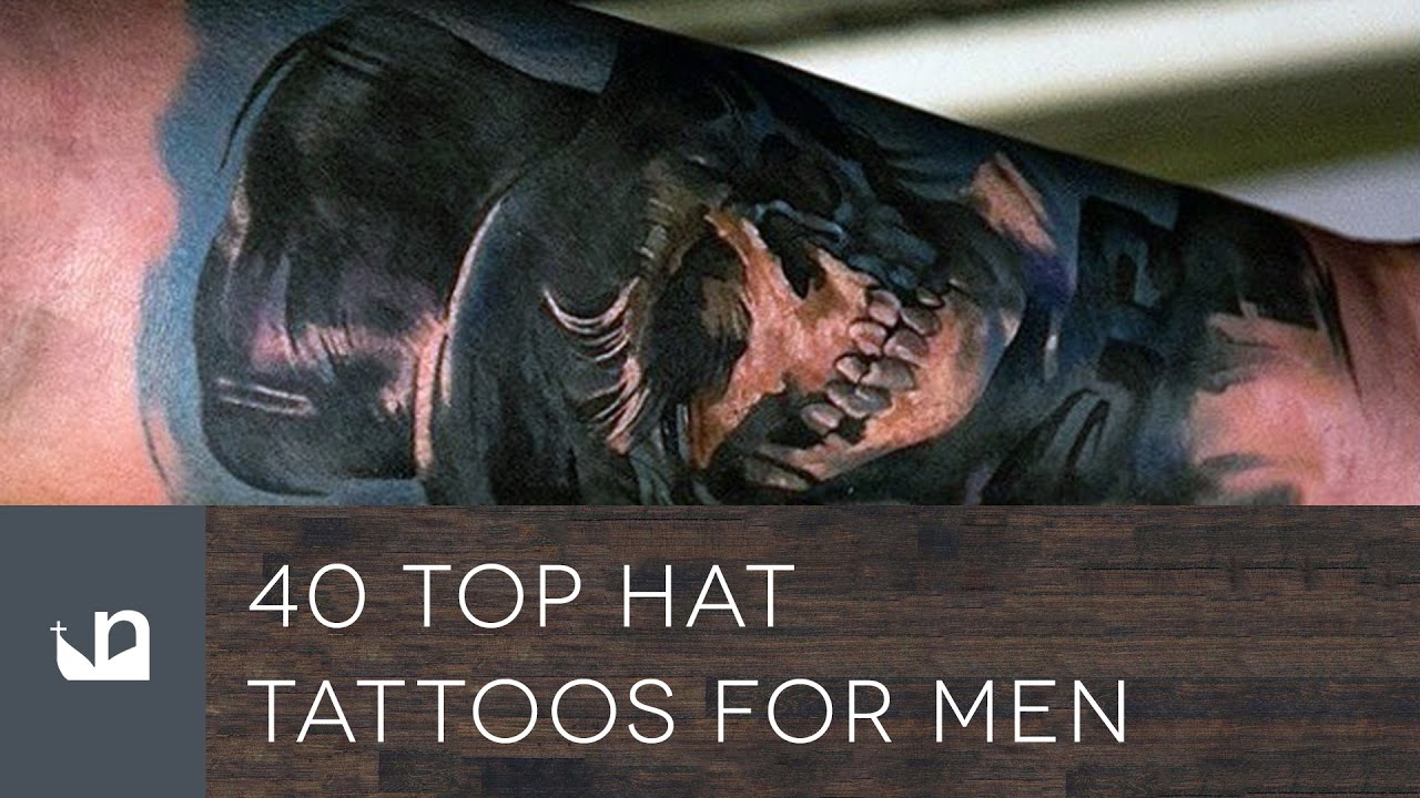 40 Top Hat Tattoos For Men