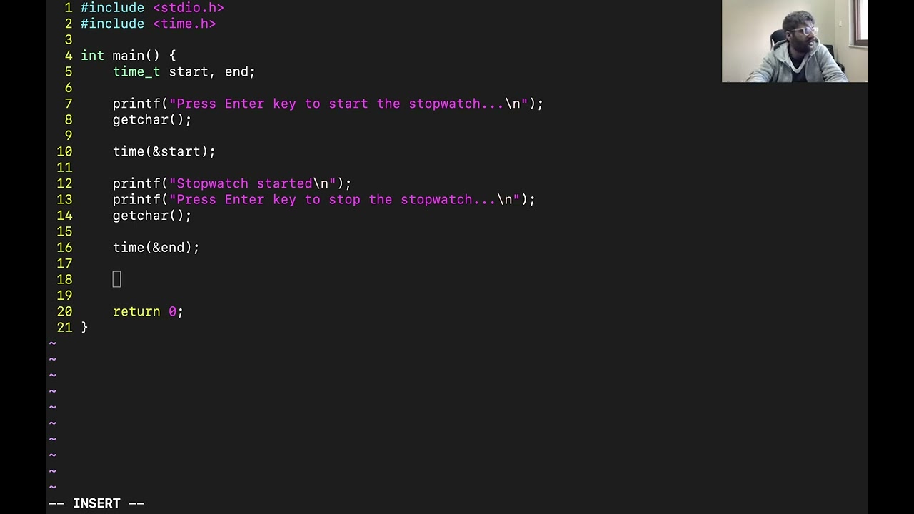 Simple Stopwatch in C