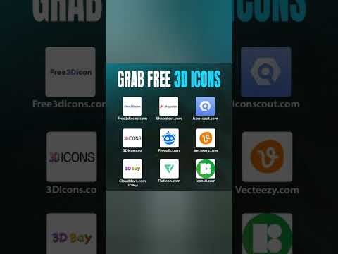 Grab FREE 3D Icons | #shorts | Smart Things Tech LLC