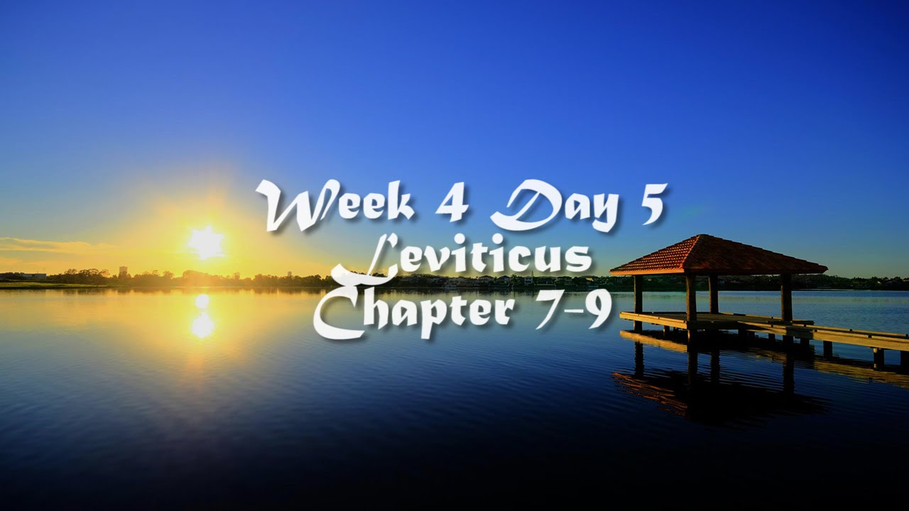 Audio Bible Reading Plan - Week 4 Day 5 (Leviticus 7-9)