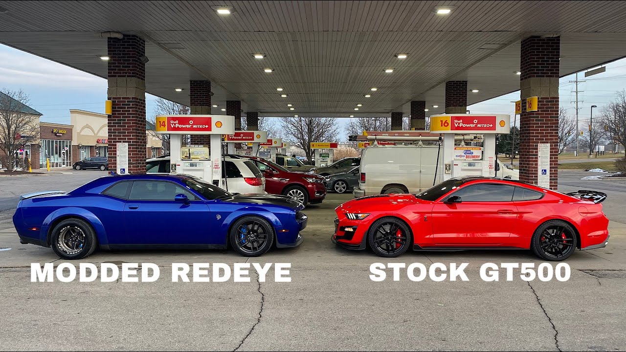 2020 Ford Mustang Shelby GT500 Races "Stock" Hellcat Redeye, Gap Tells ...