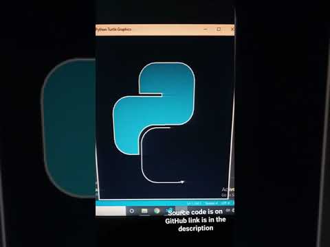 Created python logo with python turtle