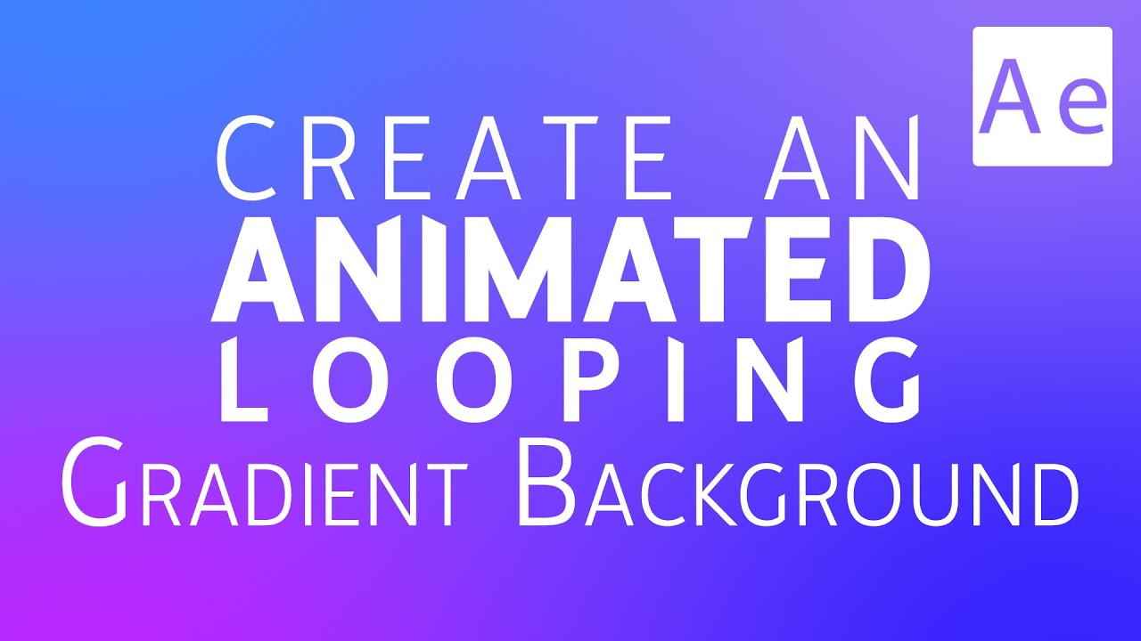 How to Make Looping Gradient Background Loop in After Effects (Tutorial) [free file]