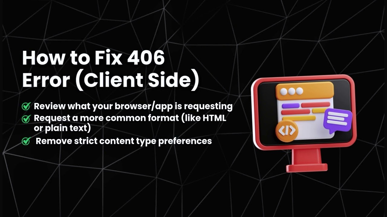 406 Not Acceptable Error Explained | What It Means & How to Fix It