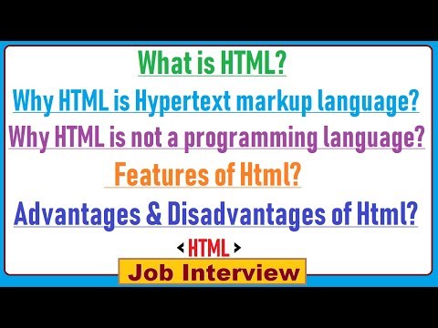 1. What is Html? Why Html is Hypertext Markup Language & Why Html is Not a Programming Language?