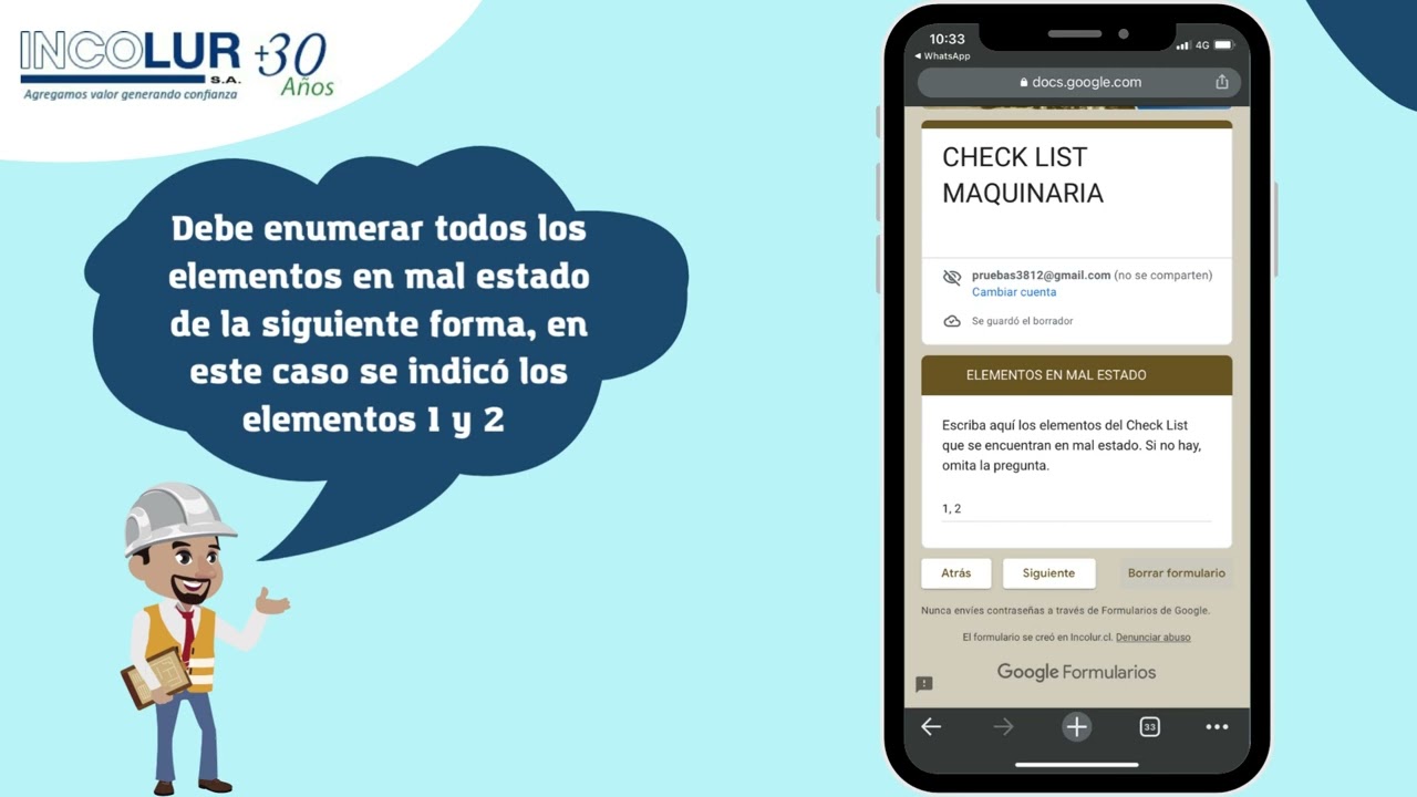 CheckList Maquinaria