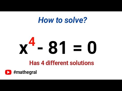 How to factor x^4 - 81 = 0 polynomial functions problem