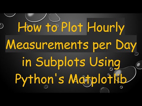 How to Plot Hourly Measurements per Day in Subplots Using Python's Matplotlib