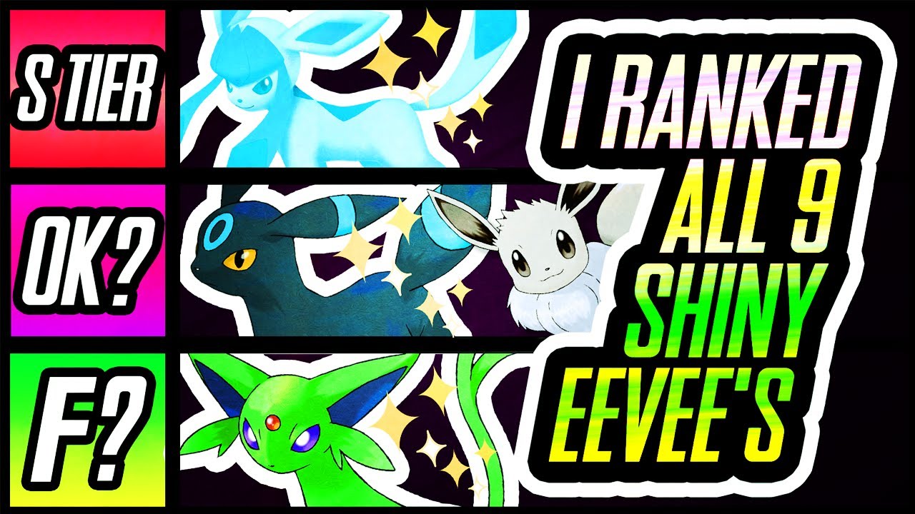 I Ranked ALL 9 SHINY Eeveelutions And Eevee | Pokemon | Mr1upz