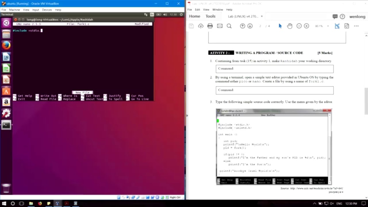 Operating System Lab 1