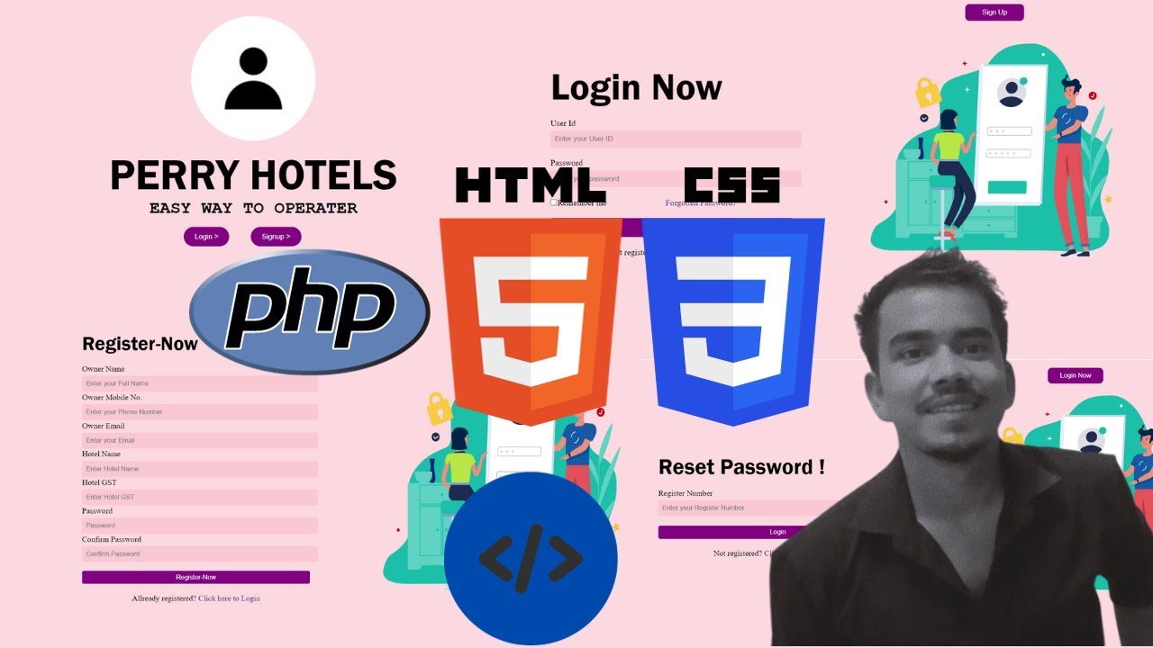 Create Complete Responsive Dynamic Website in HTML, PHP & MySQL in Hindi @codetodream #website