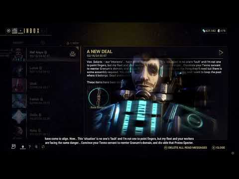 Warframe: The Deadlock Protocol - Ned Anyo Makes A New Deal