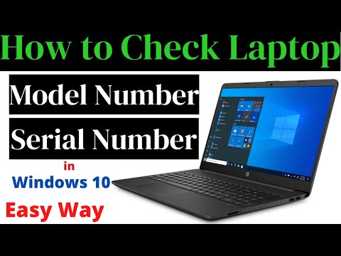 How to Check Laptop Model Number and Serial Number / Product Id in Windows 10 ( No Software )
