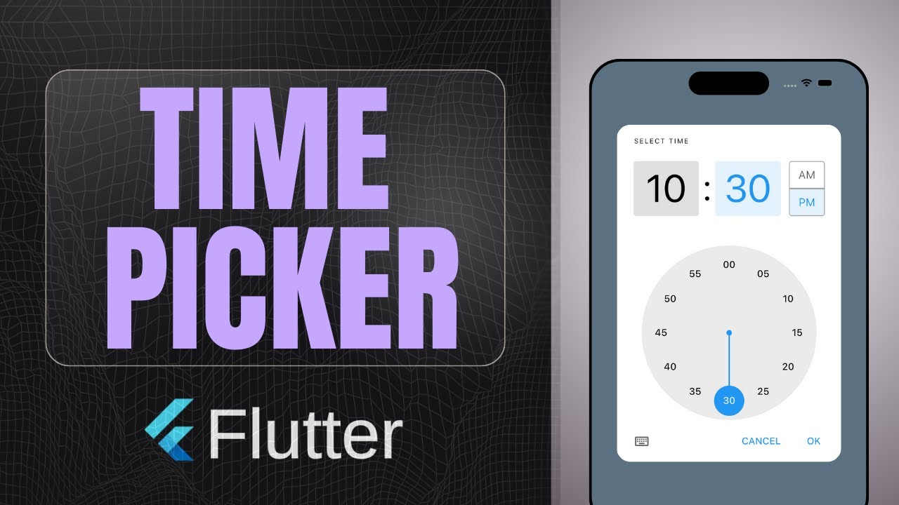 TimePicker widget | Flutter