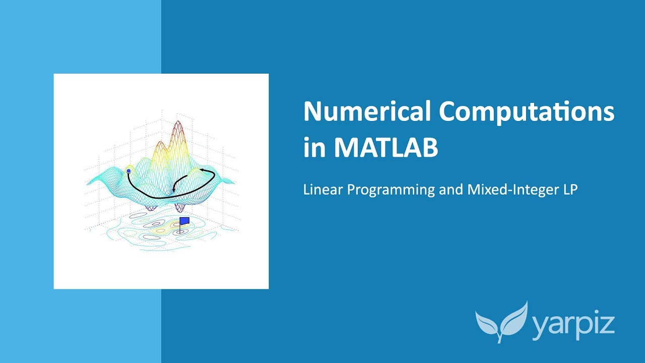 Linear Programming and Mixed-Integer LP in MATLAB