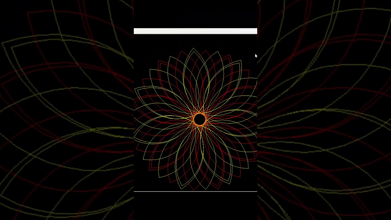 Python animation flower || How can draw flower using python #python #shorts #turtle #tamil