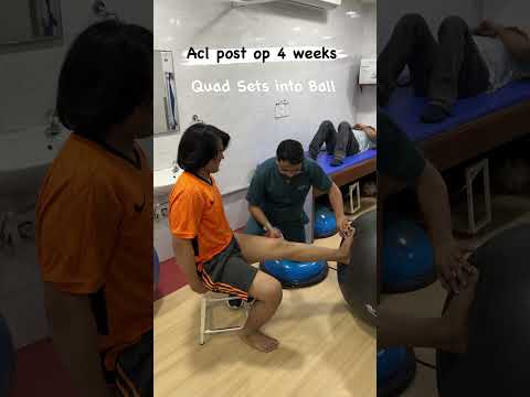 Quads strengthening exercise after acl surgery #physiotherapy #aclrehab #viral #shorts