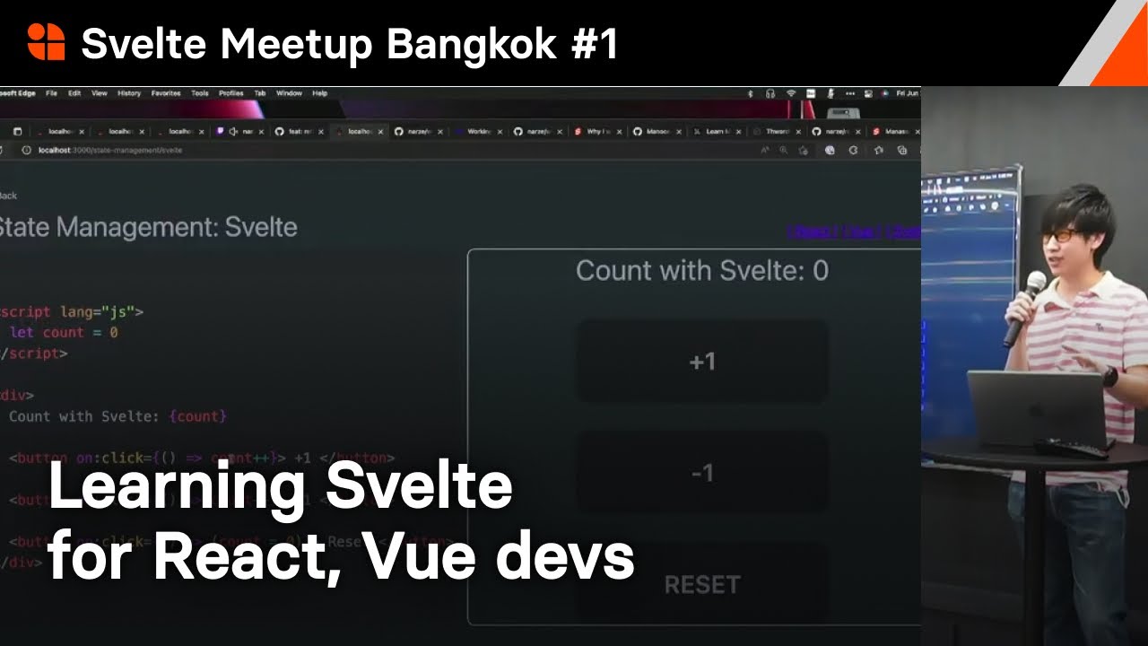 Basic Svelte for React & Vue Developers by Manassarn Manoonchai
