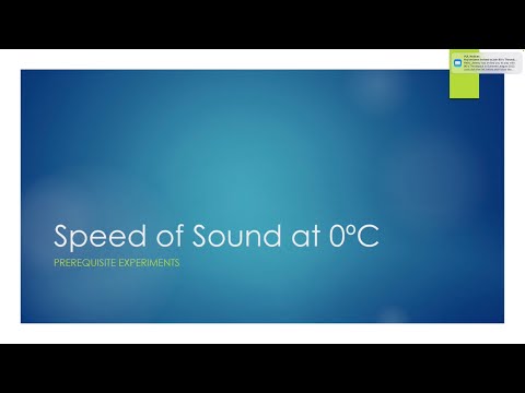 UBC Physics Olympics 2021 - Physics Lab-at-Home: Speed of Sound at 0 ºC (Eric Hamber Maroon)