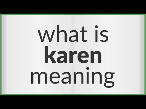 Karen | meaning of Karen