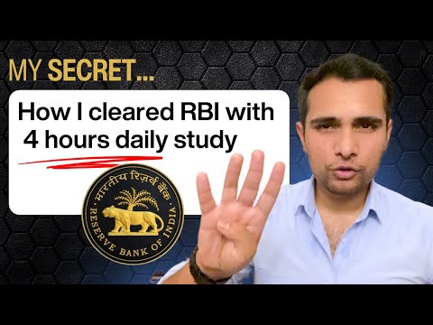 How I Cleared RBI Grade B in first attempt | My 4 Hours daily Study Plan | RBI Grade B 2025 Strategy