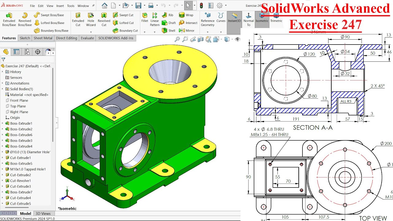 SolidWorks Advanced Tutorial-Exercise 247