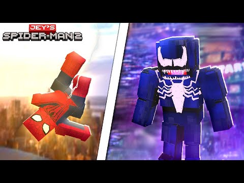 Marvel's Spider man 2 in minecraft • Spider man addon minecraft pe