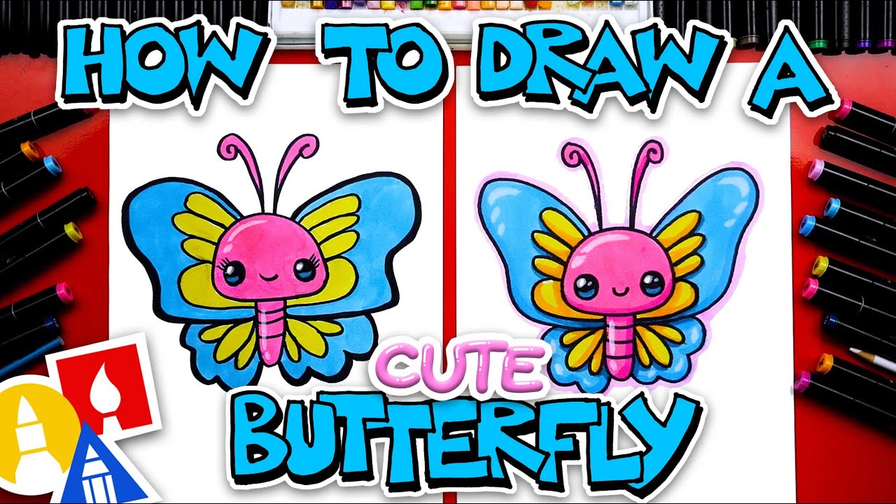 How To Draw A Super Cute Butterfly