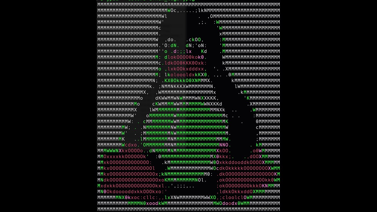 Convert your logo to colorful ASCII-Art