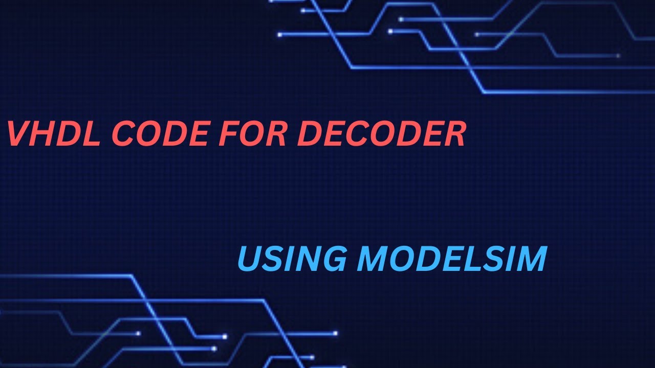 Decoder using dataflow (VHDL)