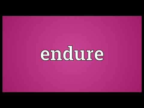 Endure Meaning