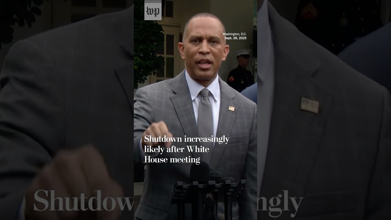 Shutdown increasingly likely after White House meeting