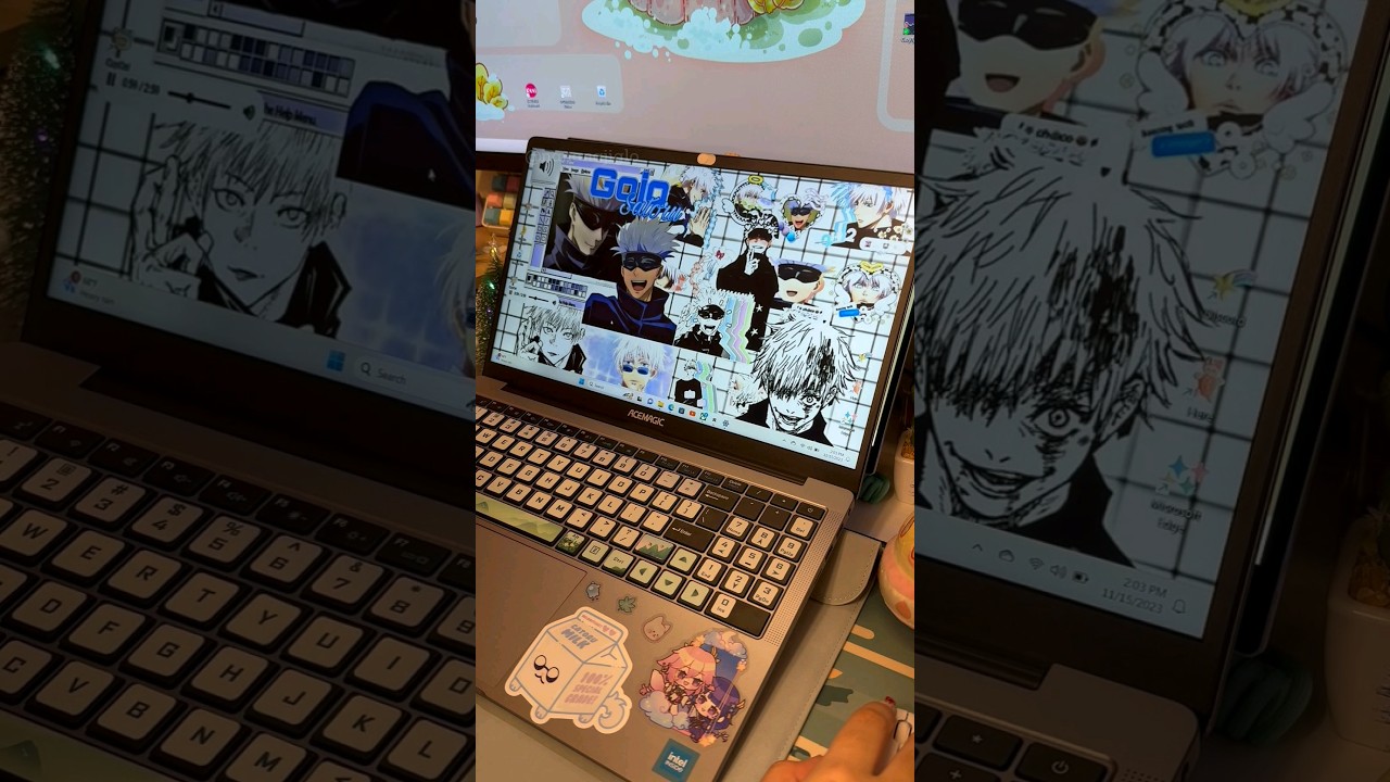 ✨️🌊aesthetic wallpapers for laptops/desktops #aesthetic #laptop #shorts #gojo