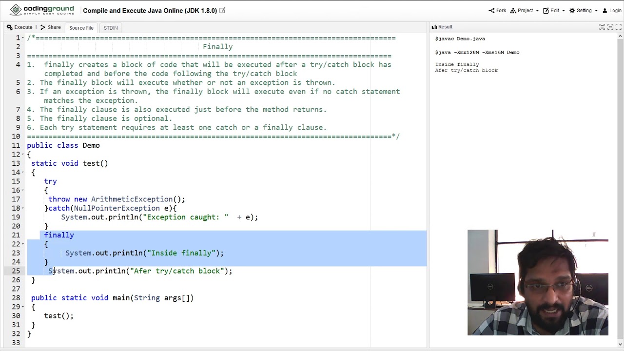 Object Oriented Concepts: Finally(Module 3)