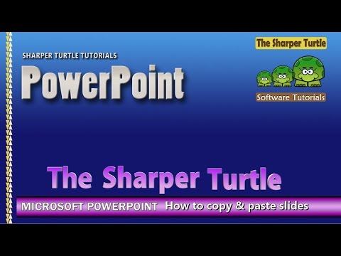 Microsoft PowerPoint - How to copy slides from another presentation