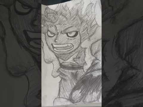 Drawing Luffy gear 4 snake man