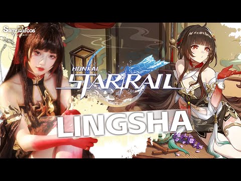 【SanyMuCos】Game Honkai: Star Rail Cosplay Lingsha Cosplay Costume