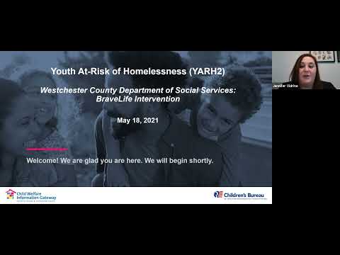 Youth At-Risk of Homelessness: Westchester County DSS - The BraveLife Intervention - AD