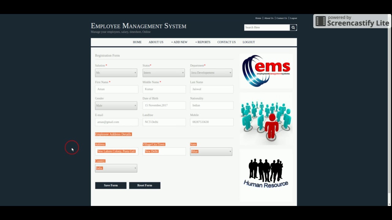 Employee Management System | Java JSP Servlet Project Tutorial | Java JSP CRUD Project