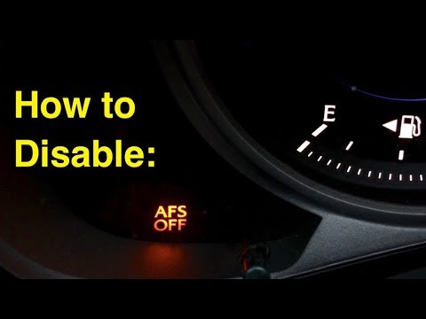 2 ways to disable "AFS OFF" warning light after installing aftermarket non-AFS headlights.