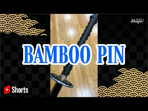 Why a Single Bamboo Pin Holds the Whole Katana Blade #Shorts