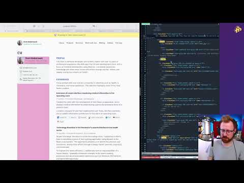 Responsive grid layout and dark mode with Tailwind CSS