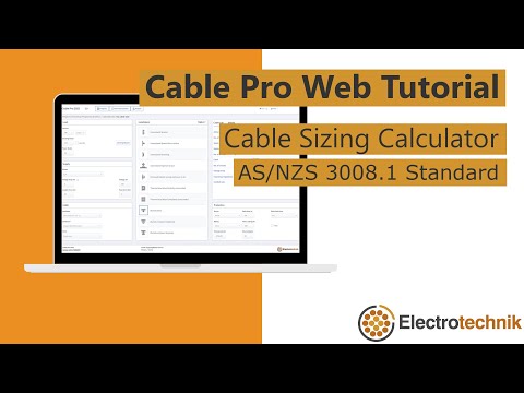 How to use the Cable Sizing Calculator (AS 3008) | Cable Pro Web Tutorial